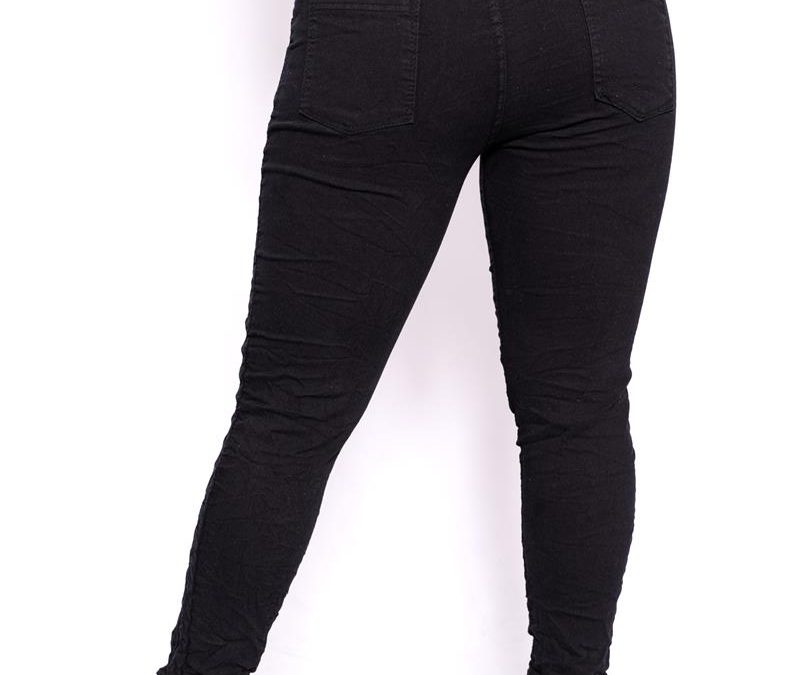 black-denim-stretch-pants-fancy-side-seam-poppi-231900B-Poppi (Copy ...